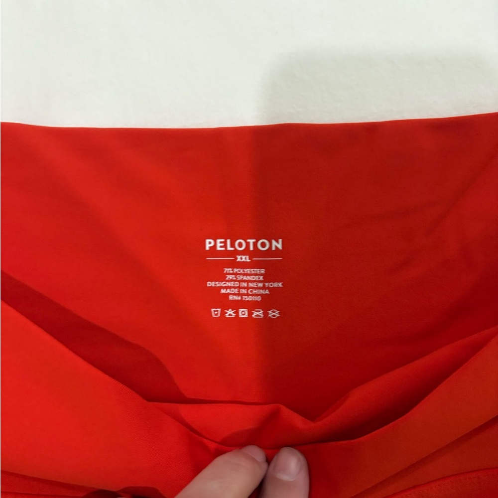 Peloton Bold Red/Orange Performance Leggings - Gem